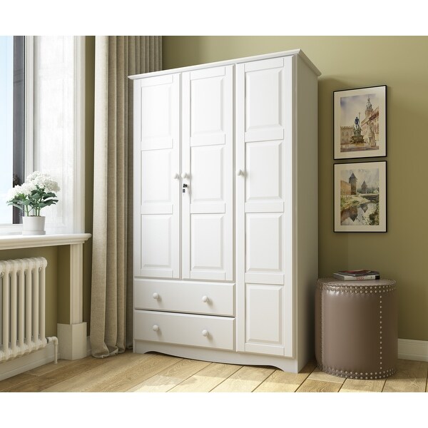 Palace Imports 100 Solid Wood Grand Wardrobe Armoire On Sale Bed Bath Beyond 20000833