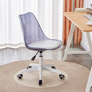 Adjustable Height Swivel Plastic Armless Chair With Wheels - Bed Bath ...