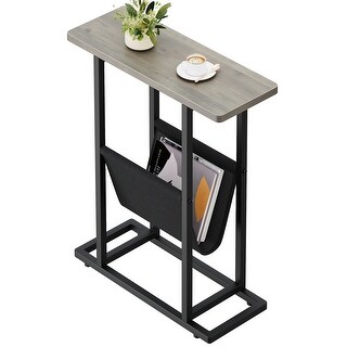 Narrow Side Table, Slim Coffee Table Magazine Table Narrow Bedside ...