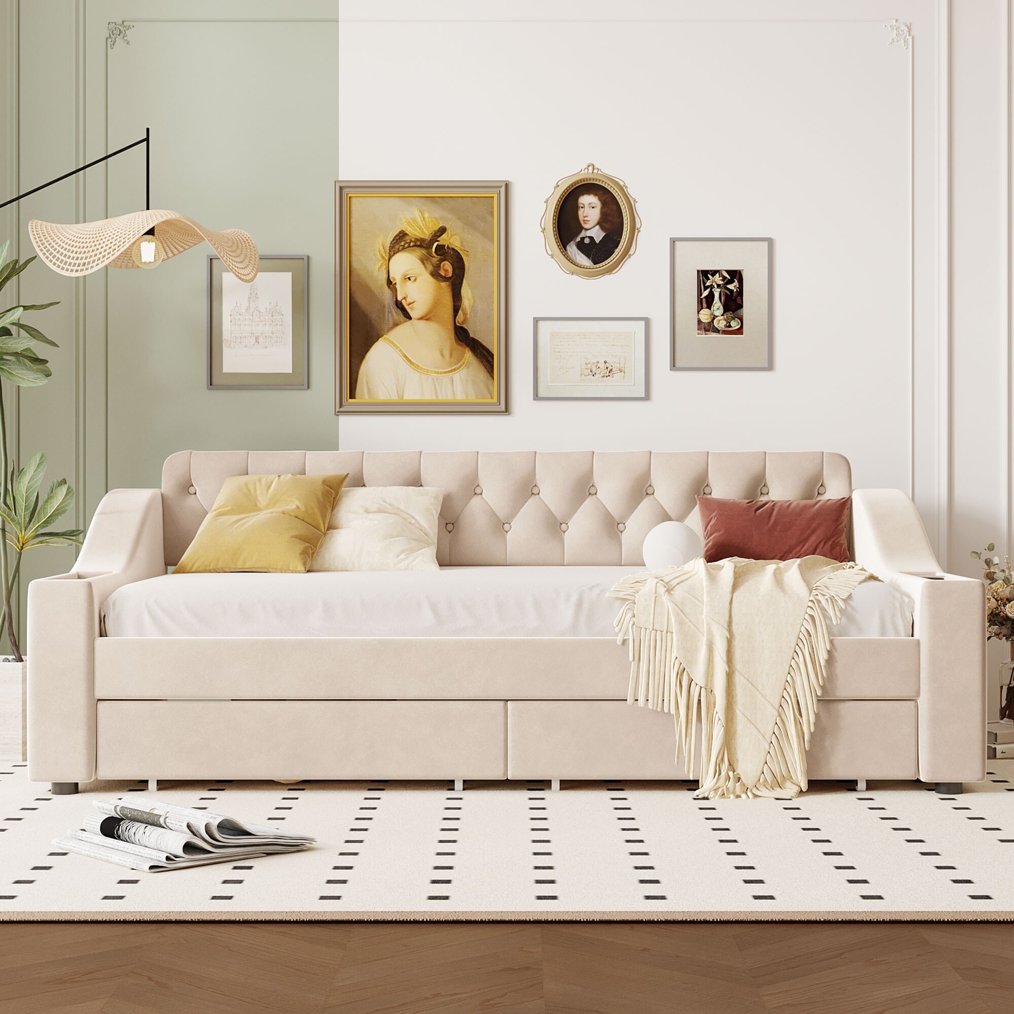 Custom upholstered daybed store
