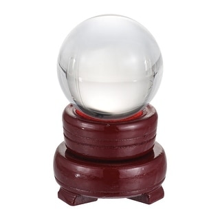 1Set 50mm/2" K9 Crystal Ball Decorative Ball with Box and Wooden Stand ...