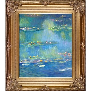 La Pastiche Nympheas at Giverny, 1908 with Renaissance Bronze Frame, 30 ...