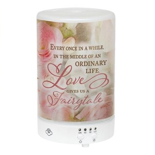 5.75" LED "Love Gives Us A Fairytale" Romantic Inspirational Essential Oil Diffuser - Bed Bath ...