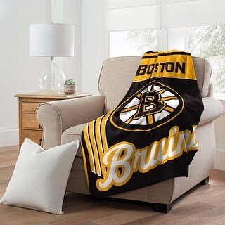 NHL Boston Bruins 46" x 60" Microfiber Throw Blanket - Bed Bath ...