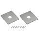 Grommet Wall Plate PC Wall Panel with 0.8 Inch Cable Through Grey 2 Pcs ...