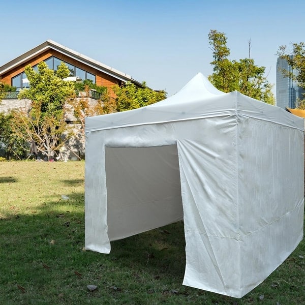 10x10 Ft Canopies Commercial Tents Market Stall With 6 Removable ...