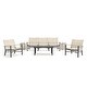 Winston Jasper 6-Piece Sofa, Lounge Chair and Drum Stool/Side Table ...