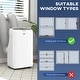 HOMCOM Dual Hose Portable Air Conditioner High Efficiency Inverter, 3 ...