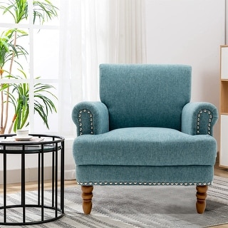 Comfy Upholstered Single Sofa Chair for Lounge/Bedroom/Reception - Bed ...