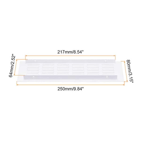 Air Vents Cover, 1Pcs 250 x 80mm - Aluminum Alloy Air Return Vent Cover ...