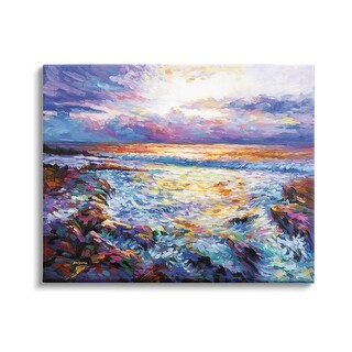 Stupell Abstract Contemplation by the Sea Canvas Wall Art Design by Leon Devenice - Bed Bath ...