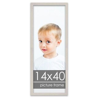 14x40 Traditional White Washed Wood Picture Panoramic Frame - Panoramic ...