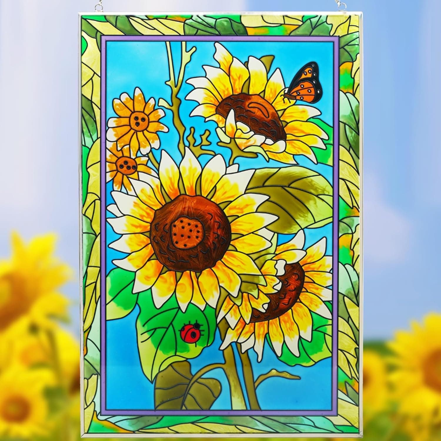 sunflower window display