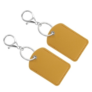 Leather Key Fob, PU Leather Key Fobs with Key Rings Keychain Holder for ...