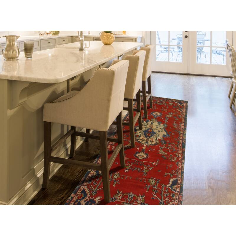 Noori Rug Fine Vintage Distressed Makai Rust/Navy Runner - 2'11" x 9'5 ...