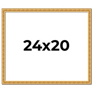 24x20 Frame Gold Real Wood Picture Frame Width 1 inches | Interior ...