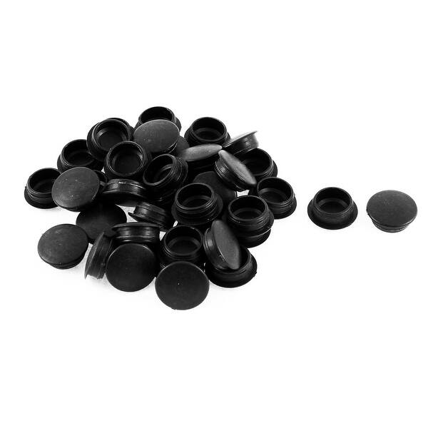 Plastic Flush Type 16mm Locking Hole Plug Caps Covers Bung Black 40pcs ...