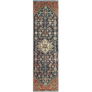 Noori Rug Fine Vintage Distressed Enrique Navy/Rust Runner - 2'4" x 8 ...