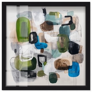 Tectonic Plates II Modern Wall Art Shadowbox Print by Art Remedy - Bed ...