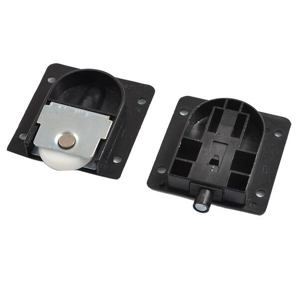 23mm Diameter White Nylon Wheel Wardrobe Sliding Door Roller Set ...