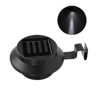LED Solar Gutter Lights 3LED Wall Light for Outdoor Garden Pathway ...