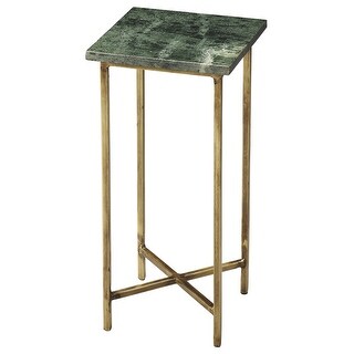 Handmade Green Iron and Marble Handmade Scatter Table (India) - Bed ...