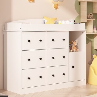 Changing Table Dresser Baby Dresser Large Dresser For Bedroom Chest ...