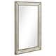 Champagne Bead Beveled Rectangular Wall Mirror - Clear - Bed Bath ...