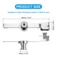 Sliding Glass Door Lock, Keyed Alike Showcase Lock No Drill Glass Door ...