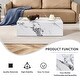 GDFStudio Alaric Wood Coffee Table with Marble Pattern - Bed Bath ...