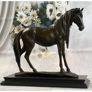 Original Signed Extra Large Arabian Horse Race Racing Bronze Sculpture ...