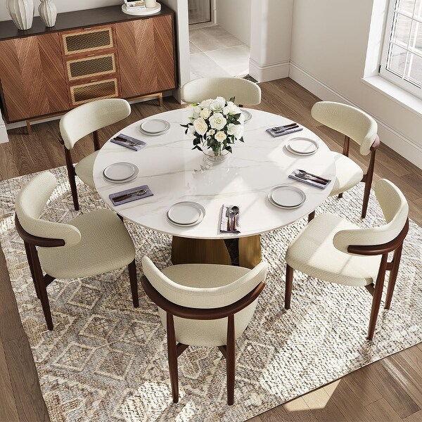 Modern white round table store