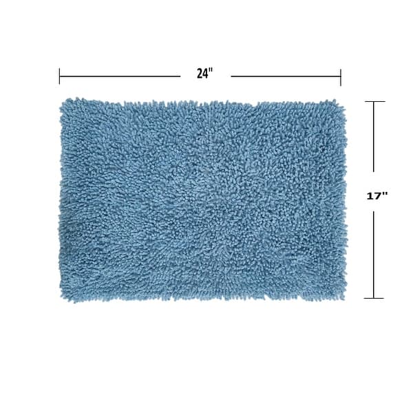 Fantasia Collection Cotton Bathroom Rug, Water Absorbent Bath Rug, Non ...