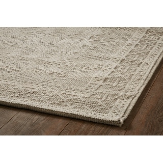 Tilmon Oatmeal Wool Rug - Bed Bath & Beyond - 35549538