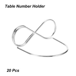 2.7 Inch Table Number Holder, 20 Pack Wire Place Card Clips, Silver ...