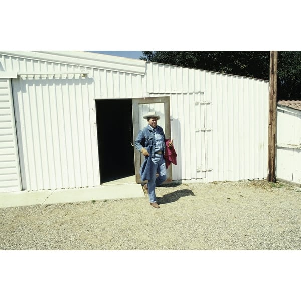Ronald Reagan on his ranch in Santa Barbara California Photo Print ...