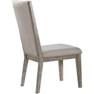 Slanted Elongated Back Side Chair, Set of 2, Gray - 19 H x 22 W x 19 L ...