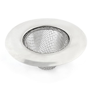 Stainless Steel Kitchenware Basin Round Mash Tub Sink Strainer - Silver ...