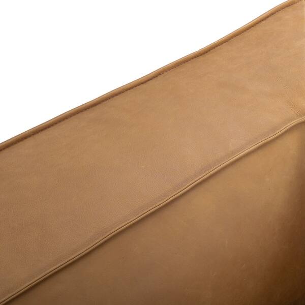Vanessa Full Aniline Leather Stationary Sofa - Bed Bath & Beyond - 39028779
