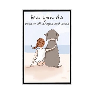 iCanvas "Best Friends Come In All Sizes" by Heather Stillufsen Framed ...
