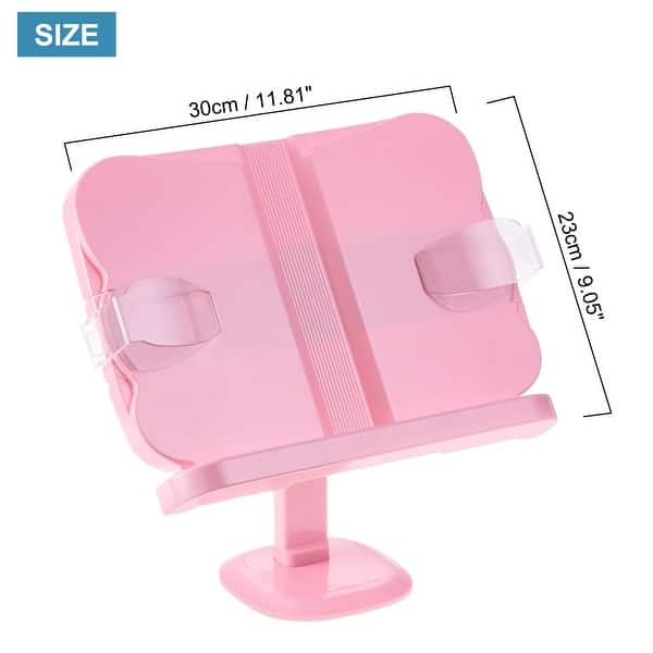 180° Rotate Adjustable Book Holder with Page Clips for Books Textbook ...