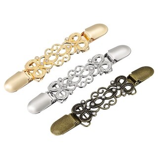 3pcs Retro Sweater Clips Swirl Dress Clips Cardigan Collar Clips(3 ...