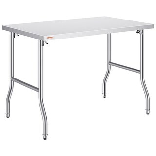 VEVOR Folding Commercial Prep Table,for Home Kitchen Restaurant Garage ...