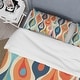 Designart - Retro Abstract Drops XI - Abstract Geometric Bed Cover Sets ...