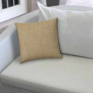 REMI Tan Indoor/Outdoor Pillow - Sewn Closure - Bed Bath & Beyond ...