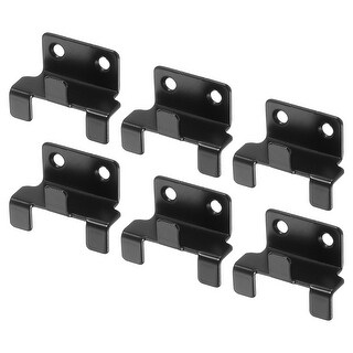 Mounting Bracket, 46x20mm Stainless Steel Display Wall Hanger,Black ...