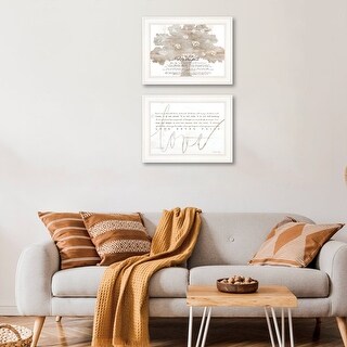 2-piece vignette paper white frame wall art hang framed print ...