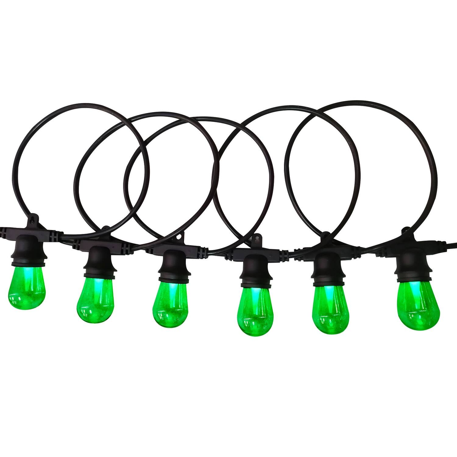 LEDPAX 24-Light 48 ft. Indoor and Outdoor LED String Light, Changing Color Lights - 48 Foot ...