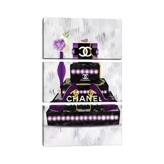 iCanvas "Purple Fashion Lego Clutch And Eiffel Tower High Heels" by ...