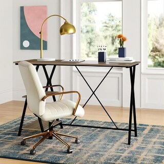 Computer Desk with 3 Tier Shelves for Home Office Study Table ...